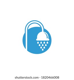 Shower Logo Vector Design On White Stock Vector (Royalty Free ...