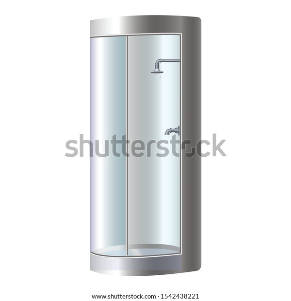 Shower Stall Icon Cartoon Shower Stall Stock Vector (Royalty Free ...