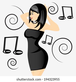 Showgirl Stock Vector (Royalty Free) 194323955 | Shutterstock