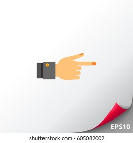 Showing Finger Icon Stock Vector (Royalty Free) 506527894