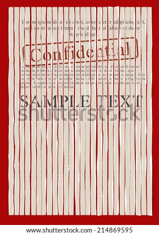 Shredded Paper Template Clipping Mask Stock Vector (Royalty Free ...