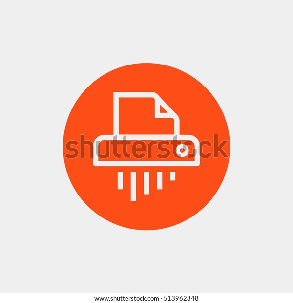 Shredder Icon Vector Clip Art Useful Stock Vector (Royalty Free) 513962848