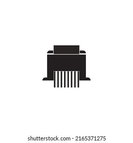 Shredder Machine Iconvector Illustration Logo Design Stock Vector ...