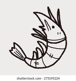 Shrimp Doodle Stock Vector (Royalty Free) 316682156 | Shutterstock
