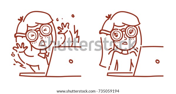 Shrug Not Sure Not Know Upset Stock Vector (Royalty Free) 735059194 ...