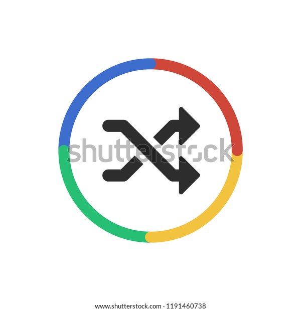Shuffle App Icon Stock Vector (Royalty Free) 1191460738 | Shutterstock