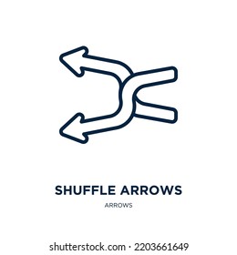Shuffle Arrows Icon Arrows Collection Thin Stock Vector (Royalty Free ...