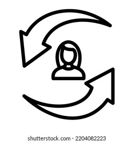 Shuffle Bold Outline Vector Icons That Stock Vector (Royalty Free ...