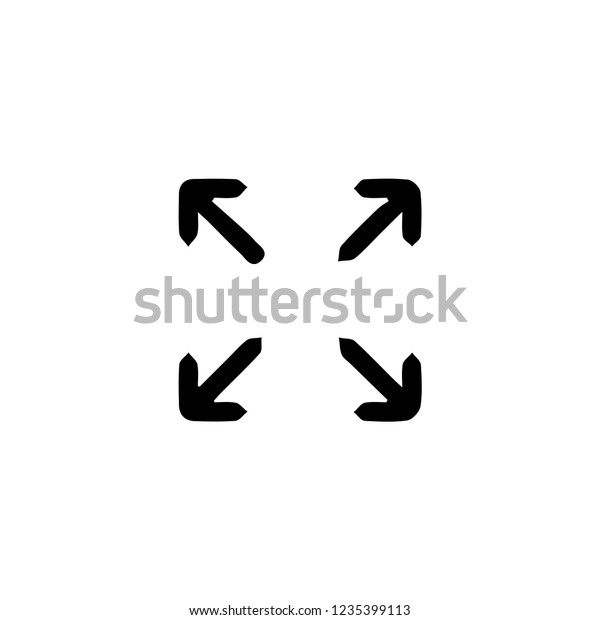 Shuffle Icon Music Player Arrow Sign Stock Vector (Royalty Free) 1235399113