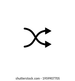 Shuffle Icon Symbol Vector Illustration Stock Vector (Royalty Free ...