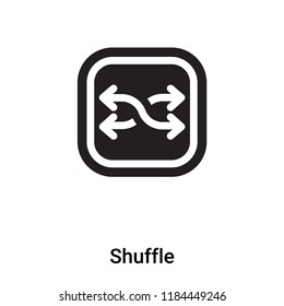 Shuffle Icon Vector Isolated On White Stock Vector (Royalty Free ...
