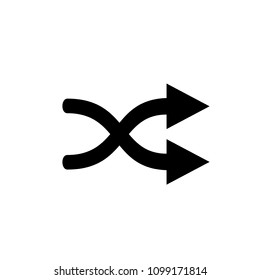 Shuffle Logo Icon : image vectorielle de stock (libre de droits ...