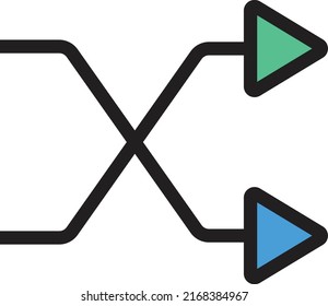 Shuffle Vector Illustration On Transparent Backgroundpremium Stock ...