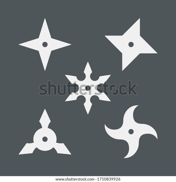 Shuriken Ninja Star Weapon Quality Vector Stock Vector (Royalty Free ...