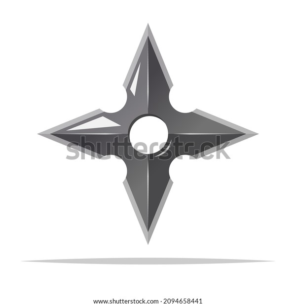 Shuriken Ninja Throwing Star Vector Isolated Stock Vector (Royalty Free ...