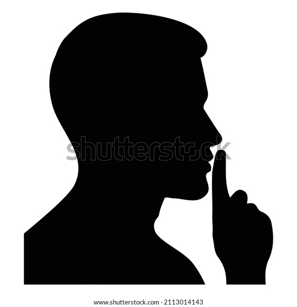 77 Shush Black And White Stock Vectors, Images & Vector Art | Shutterstock