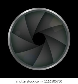 Shutter Camera Photographic Diaphragm Vector Illustration Stock Vector ...