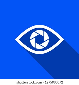 Shutter Eye Icon Shadow Sign Design Stock Vector (Royalty Free ...