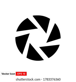 Shutter Icon Isolated On White Background Stock Vector (Royalty Free ...