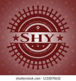 Shy Retro Red Emblem Stock Vector (Royalty Free) 1133070632 | Shutterstock