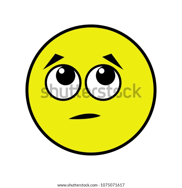Shy Smiley On White Background Vector Stock Vector (Royalty Free ...