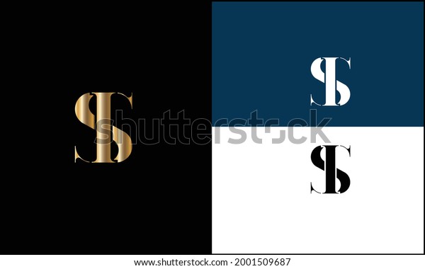 Si Abstract Letters Logo Monogran Stock Vector (Royalty Free ...