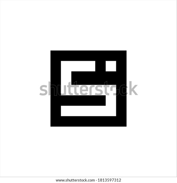 Si Logo Design Vector Sign Stock Vector (Royalty Free) 1813597312