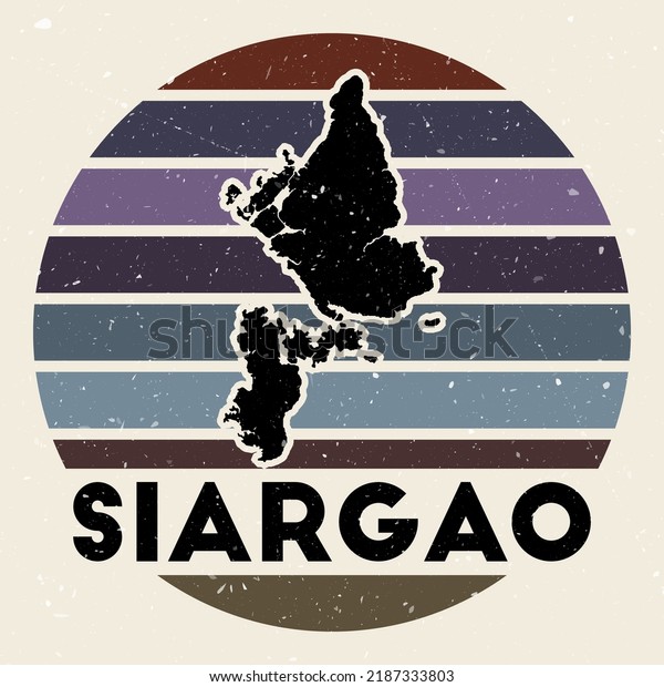 Siargao Logo Sign Map Island Colored: เวกเตอร์สต็อก (ปลอดค่าลิขสิทธิ์ ...