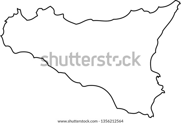 1,931 Sicily Outline Images, Stock Photos & Vectors | Shutterstock
