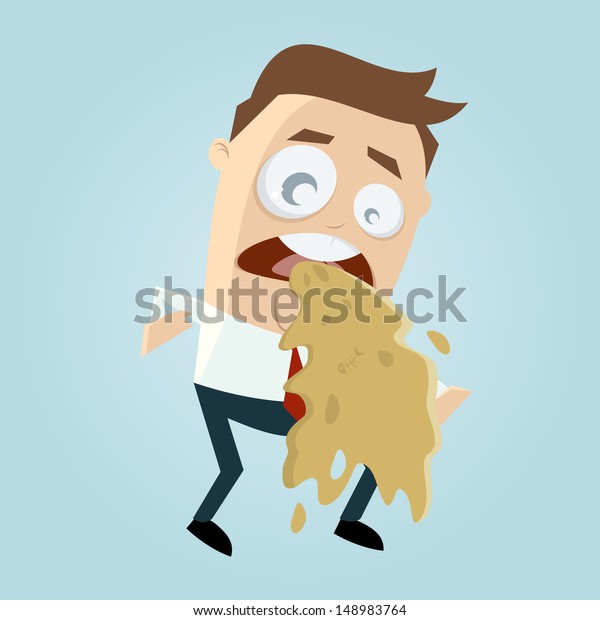 Sick Cartoon Man Stock Vector (Royalty Free) 148983764
