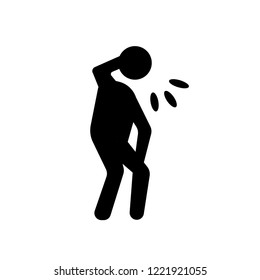 Sick Human Icon Trendy Sick Human Stock Vector (Royalty Free ...