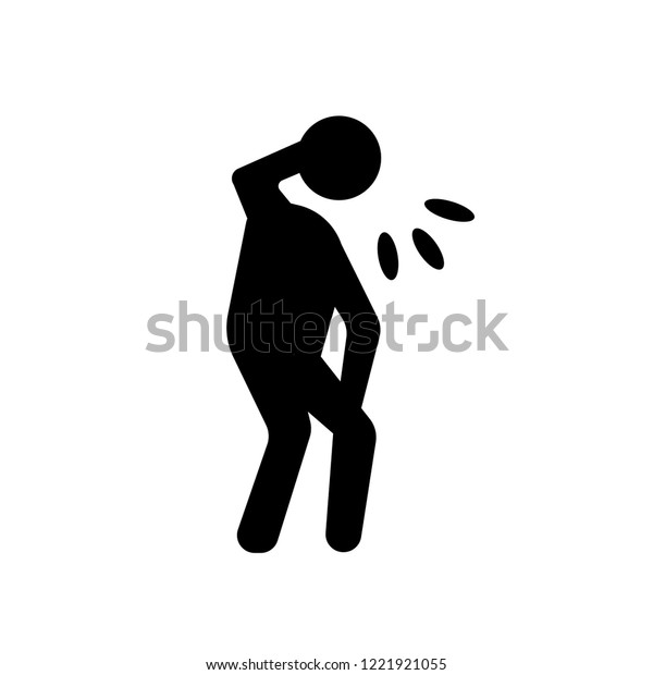 Sick Human Icon Trendy Sick Human Stock Vector (Royalty Free ...