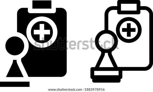 Sick Leave Icon Vector Illustration Stock Vector (Royalty Free ...