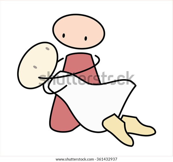 Sick Person Lying Arms Someone Who Stock Vector (Royalty Free ...
