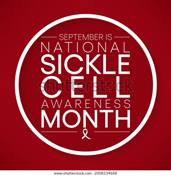 Sickle Cell Disease Awareness Month Observed Stock Vector (Royalty Free ...