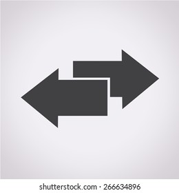 Side Arrow Icon Stock Vector (Royalty Free) 266634896 | Shutterstock