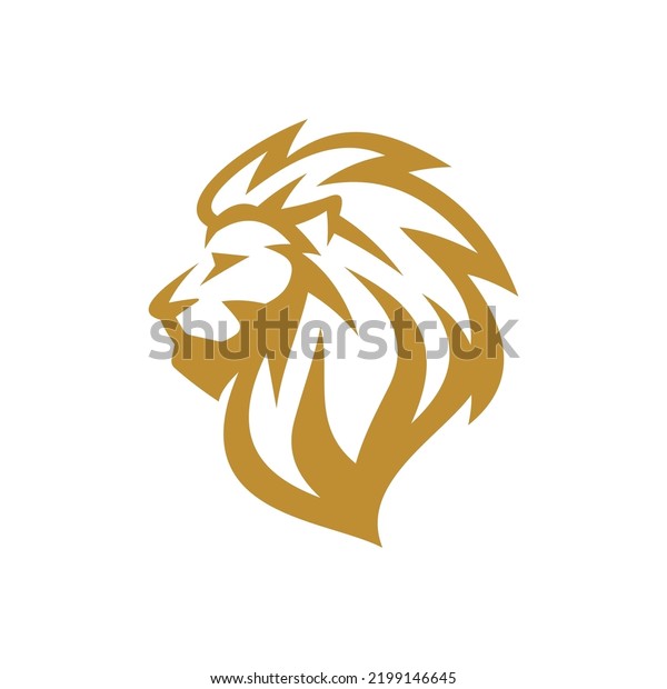 Side View Lion Logo Design Lion Stock Vector (Royalty Free) 2199146645 ...