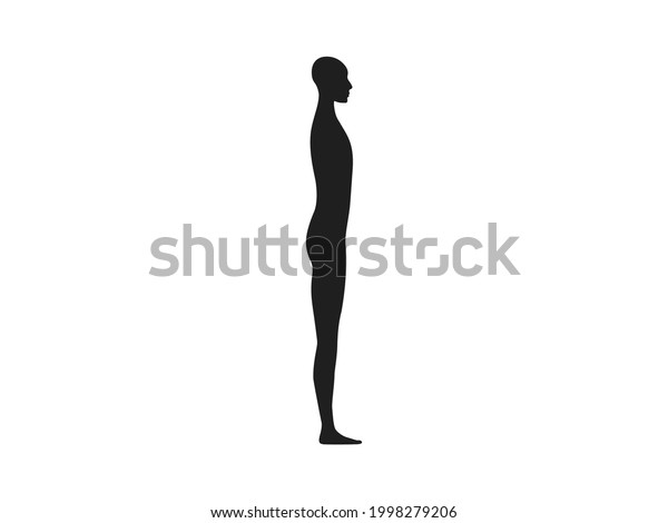 Side View Neutral Gender Human Body Stock Vector (Royalty Free ...