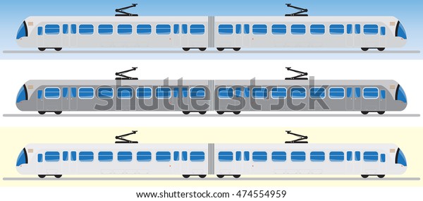 Side View Tram Car Trolley Car Stock Vector (Royalty Free) 474554959 ...
