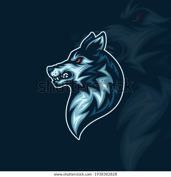 Side View Wolf Head Esport Mascot Stock Vector (Royalty Free ...
