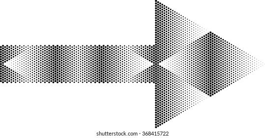 Sideways Dotted Sign Arrow Design Element Stock Vector (Royalty Free ...