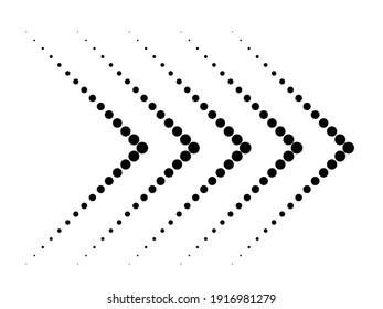 Sideways Dotted Sign Arrow Element Your Stock Vector (Royalty Free ...
