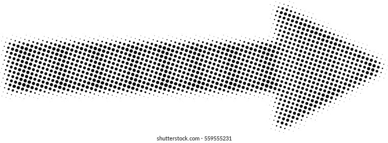 Sideways Dotted Sign Arrow Element Your: vector de stock (libre de ...