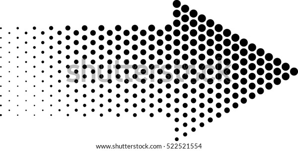 Sideways Dotted Sign Arrow Element Your Stock Vector (Royalty Free ...