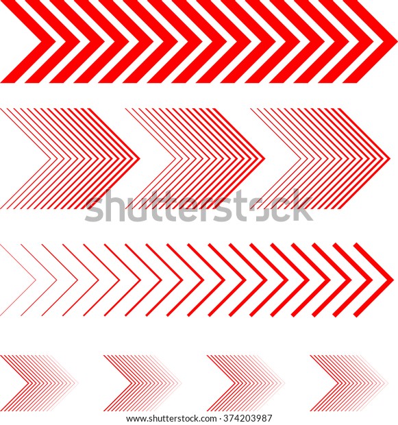 Sideways Set Linear Signs Collection Arrow Stock Vector (Royalty Free ...