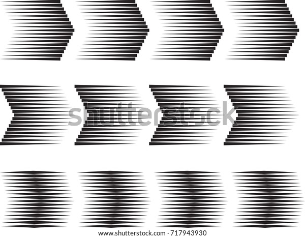 Sideways Set Linear Signs Collection Arrow Stock Vector (Royalty Free ...