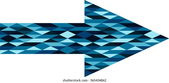 Sideways Triangular Sign Arrow Design Element Stock Vector (Royalty ...