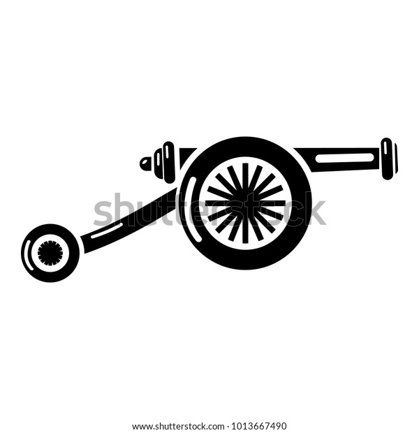 Siege Gun Icon Simple Illustration Siege Stock Vector (Royalty Free ...