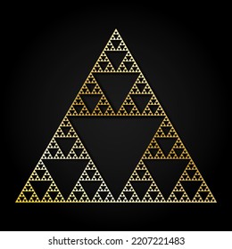 Sierpinski Triangle Sacred Geometry Triangles Symbol Stock Vector ...