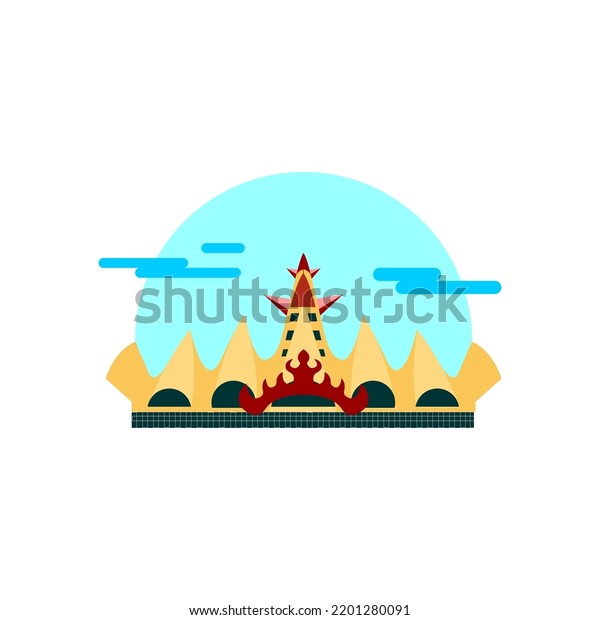 Siger Iconic Symbol Lampung Area Stock Vector (Royalty Free) 2201280091 ...